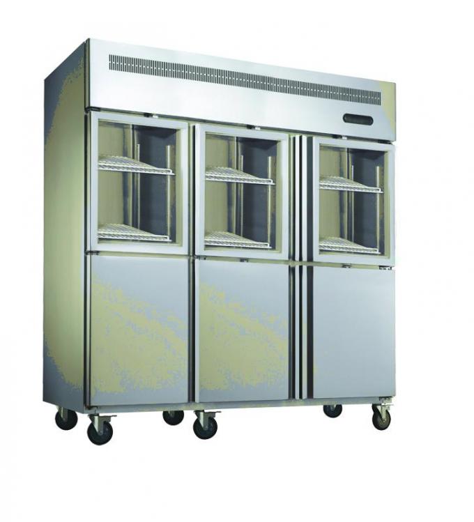 Custom 3 doors Commercial Upright Freezer Energy Efficiency