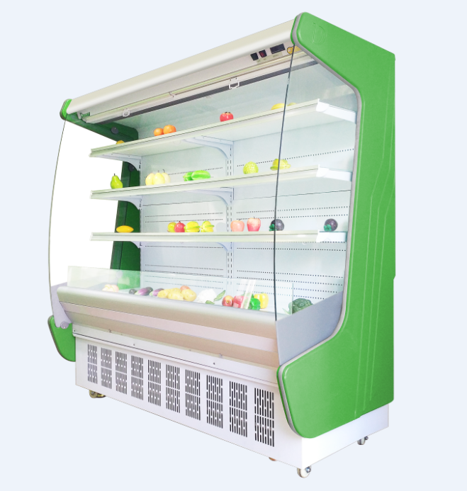 Supermarket Open Fruit Display Vegetable Chiller
