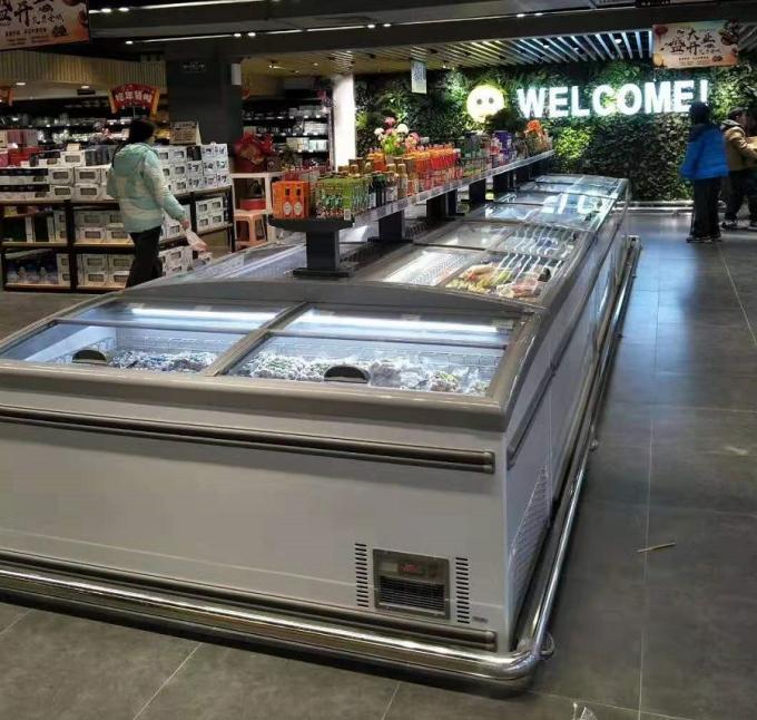 Carrel Controller Combine Commercial Display Island Freezer With ...