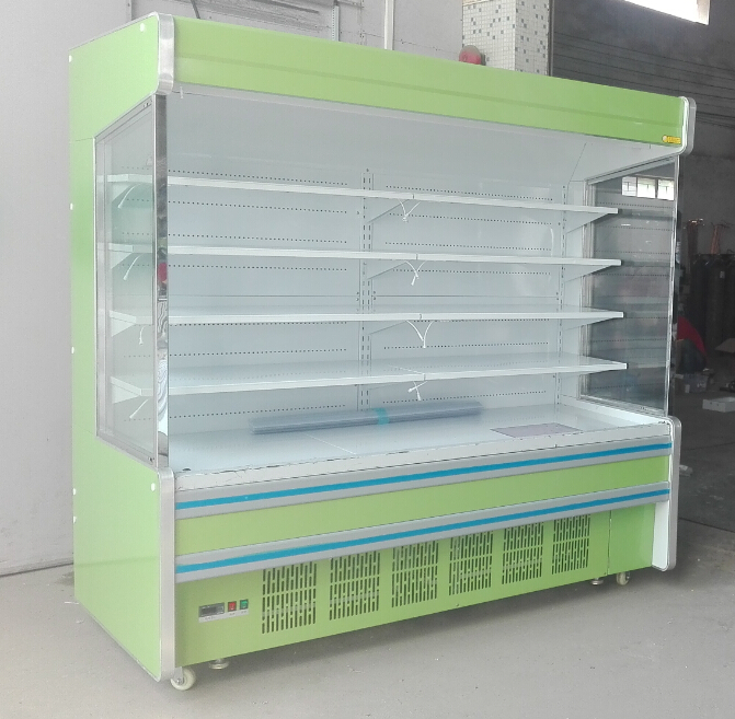 Self-service open front air cooling multideck refrigerator upright ...