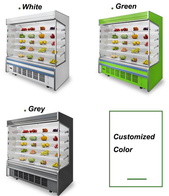 Commercial Supermarket 3m Fruit Vegetable Open Display Cooler