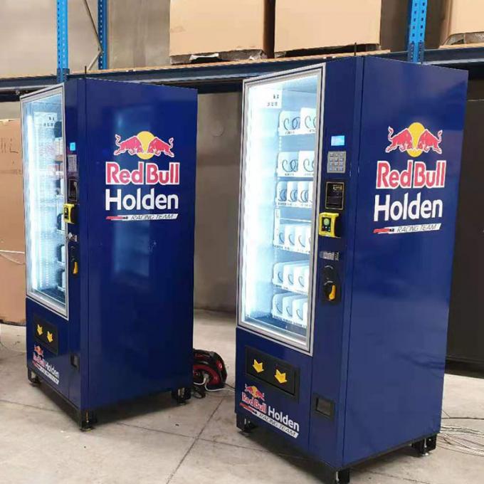 8 Inch advertising LCD Screen Vending Machine For Drinks And Snacks