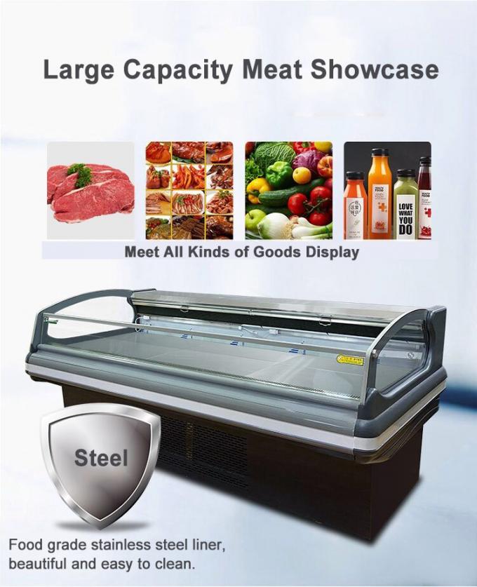 Europe Style Commercial Meat Display Freezer Meat Display Fridges ...