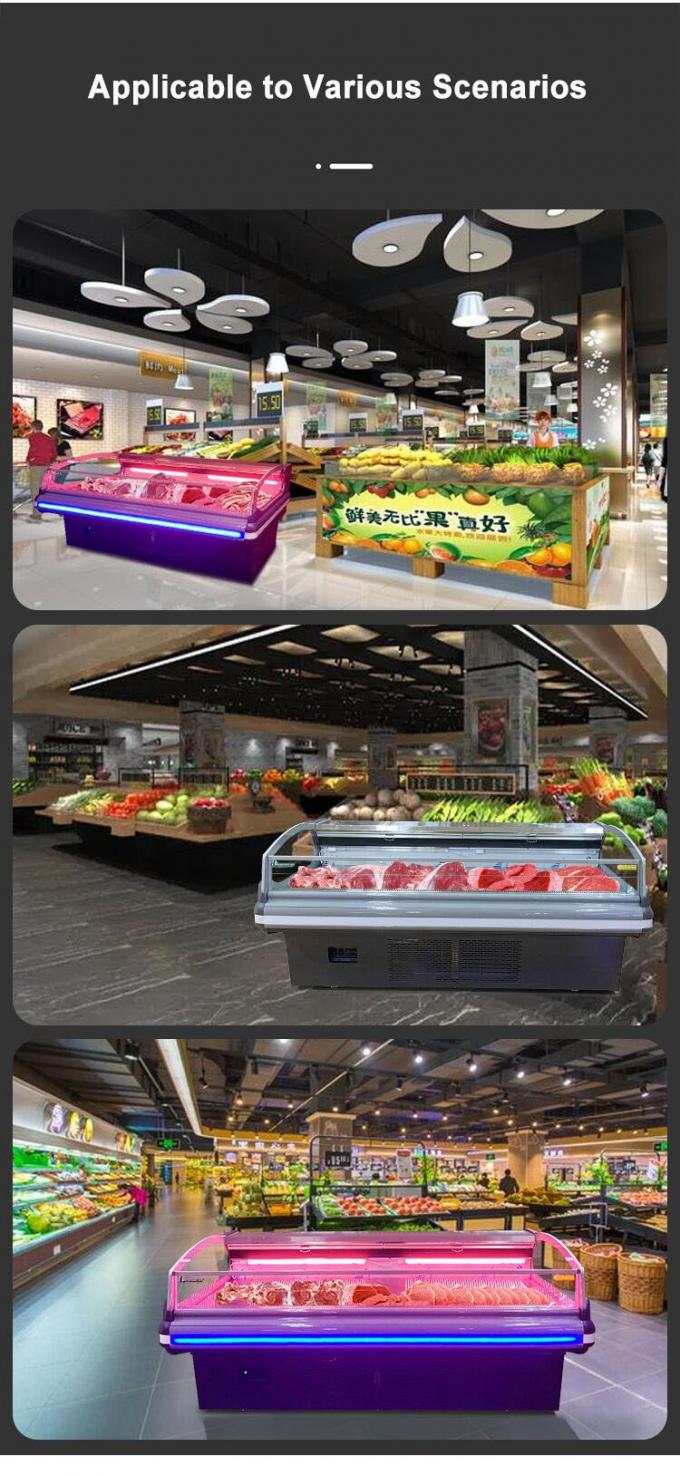 Europe Style Commercial Meat Display Freezer Meat Display Fridges ...