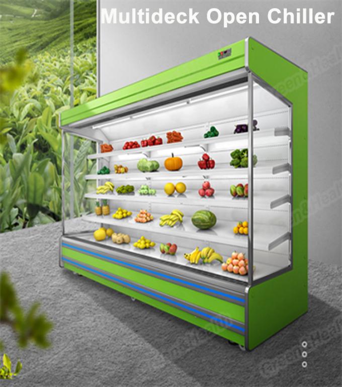 Customized Supermarket Open Deck Display Fridge With Remote ...