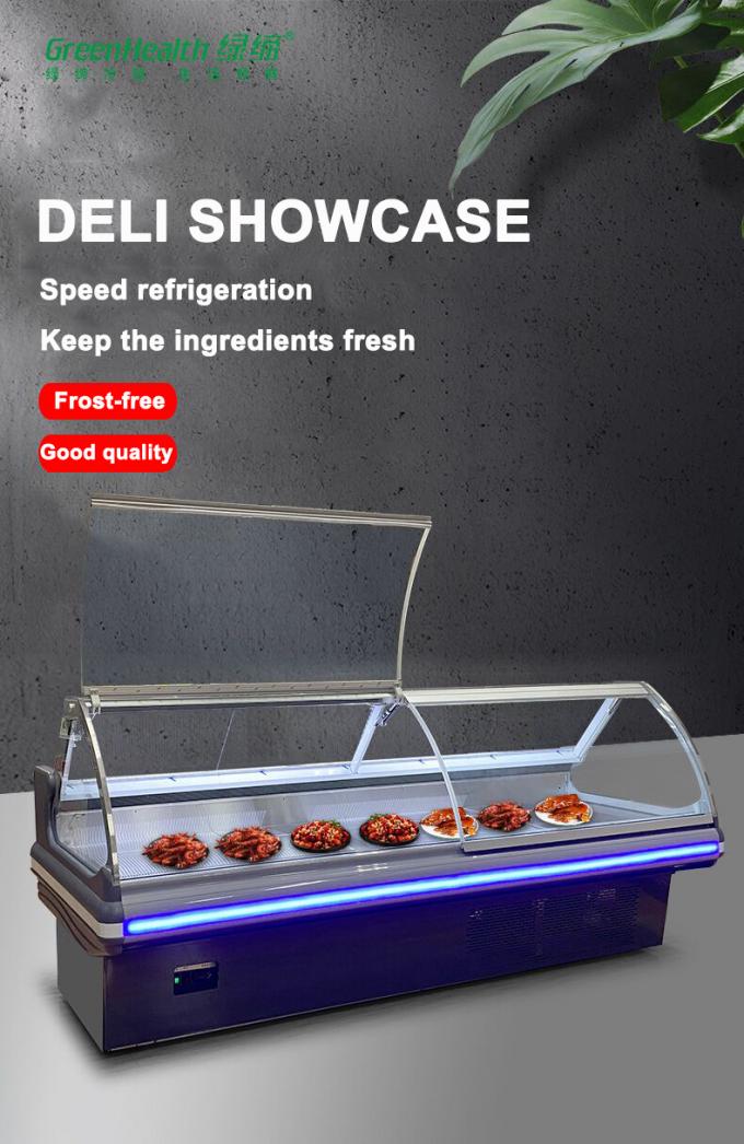 Supermarket Meat Display Fridge Deli Shop Fresh Meat Display Refrigerator