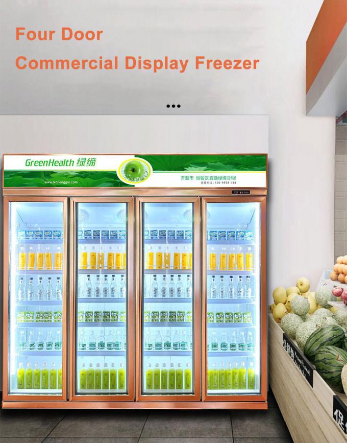 Supermarket Commercial Beverage Display Case Coca Cola Fridge Chiller ...