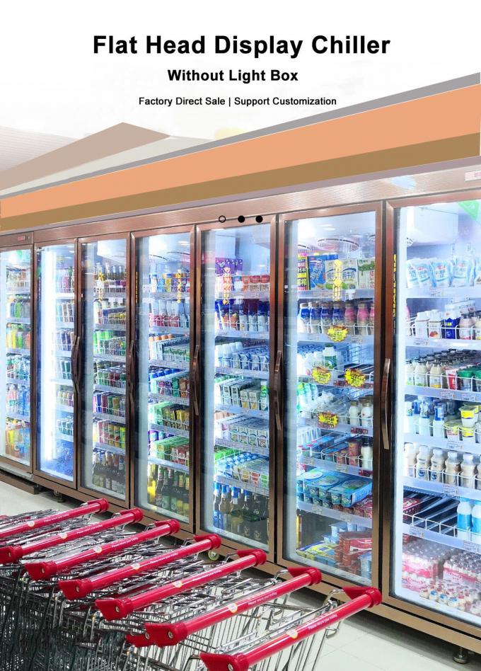 Factory Price Air Cooling Milk Drink Display Chiller For Retail Store