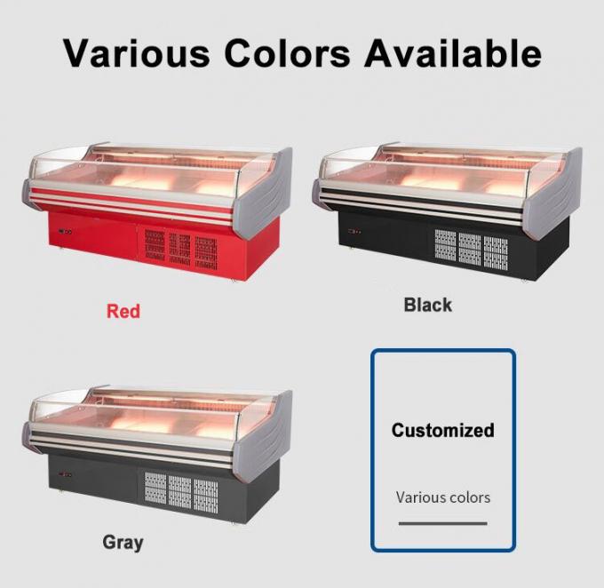 Low Noise Quick Freezing Frozen Meat Display Freezer For Butcher Shop