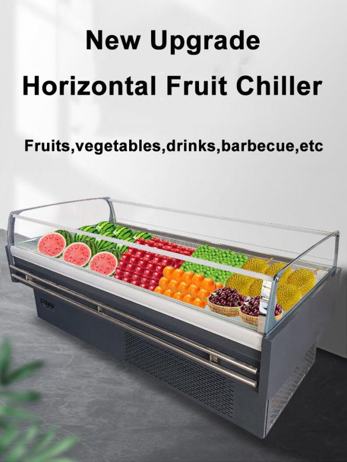 Island Display Fridge Fruit Display Cooler Supermarket Refrigeration ...