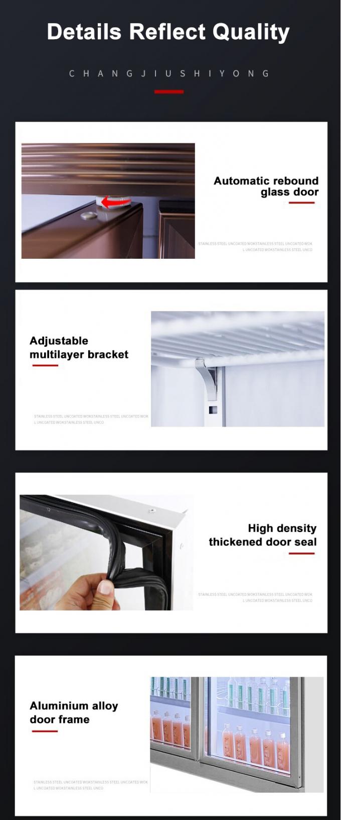 Doors Optional Supermarket Soft Drink / Beverage / Juice Display Chiller