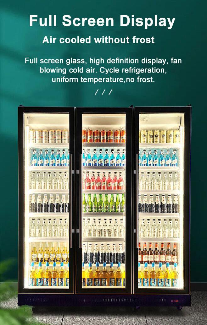 Deluxe Appearance Fresh Keeping Fruit Vegetable Cold Drink Display Chiller