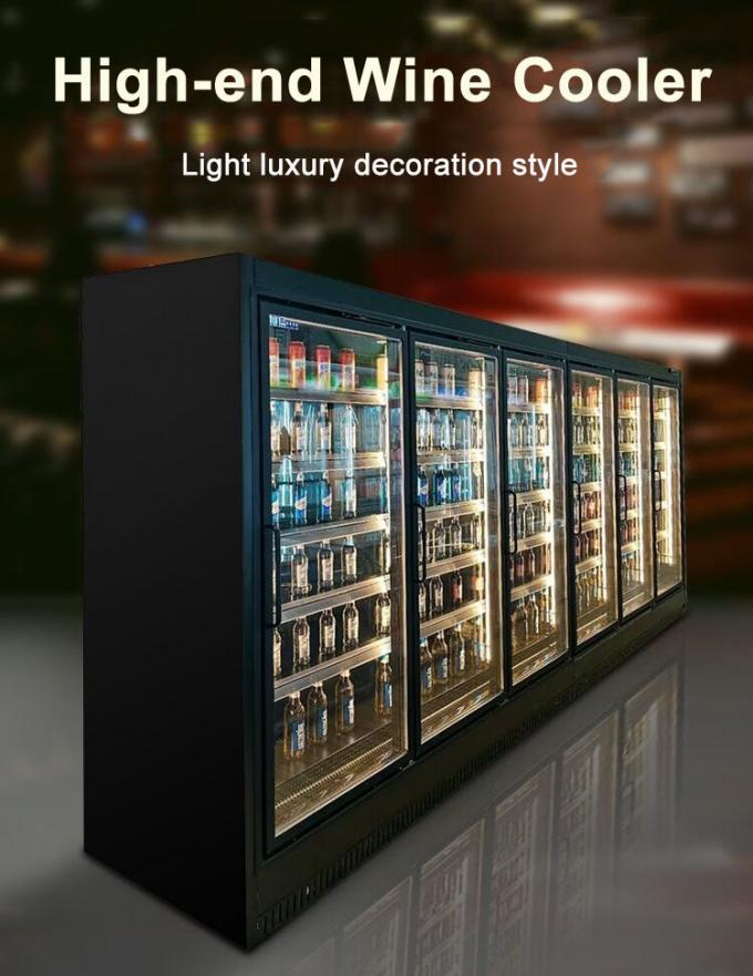 Big Capacity Glass Door Bar Energy Drink Showcase Fridge No Light Box
