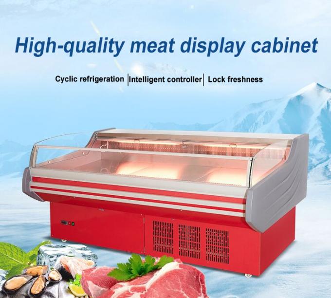 R404A Fresh Meat Butcher Freezer Display Refrigerator For Supermarket