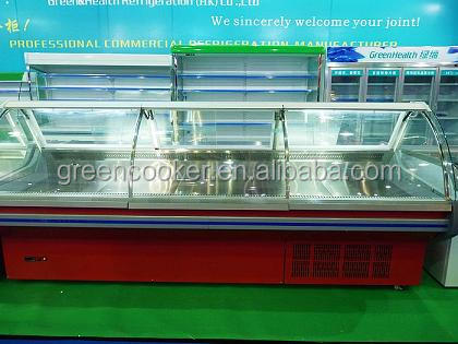 Fish Meat Seafood Display Table Refrigerator Showcase For Supermarket ...