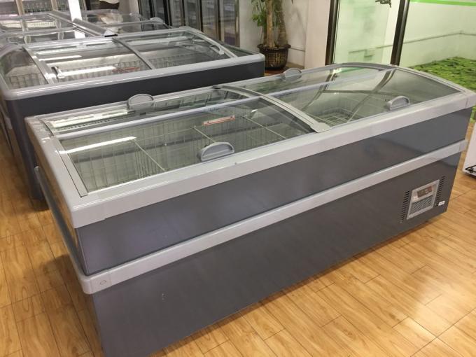 Commercial Supermarket Display Island Chest Freezer Showcase ...