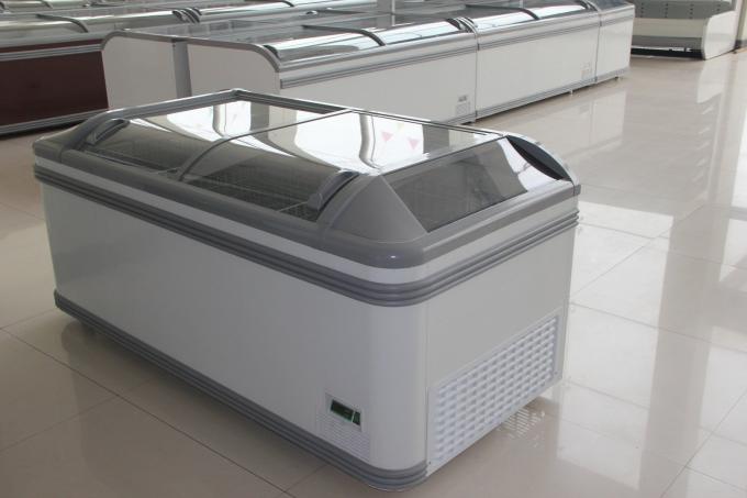 Commercial Supermarket Display Island Chest Freezer Showcase ...
