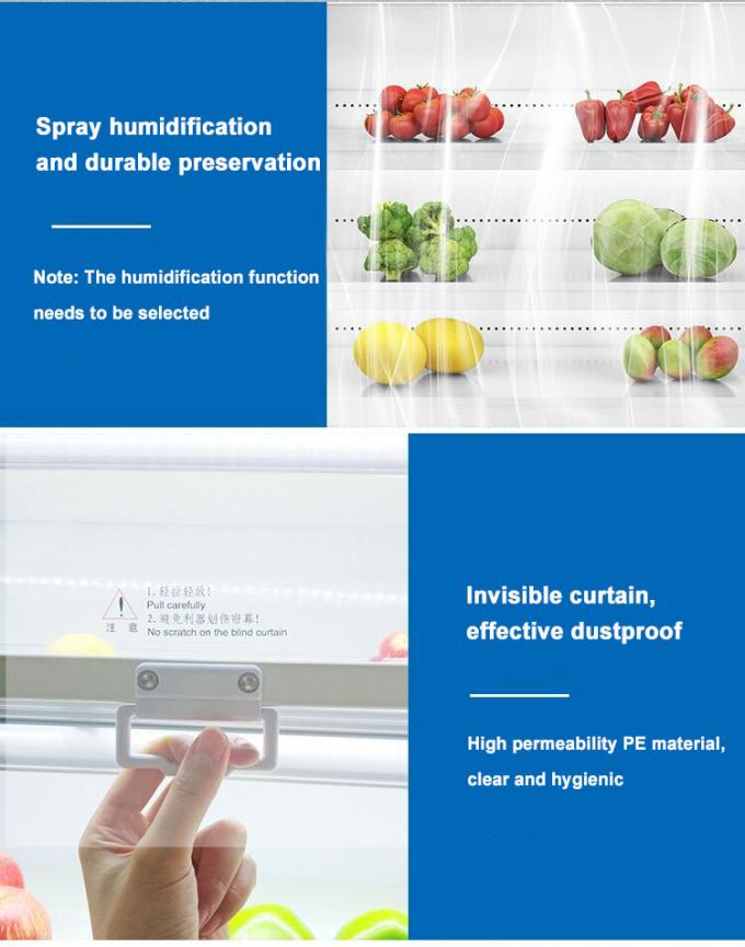 Supermarket Open Chiller Remote Compressor Air Cooling Upright ...