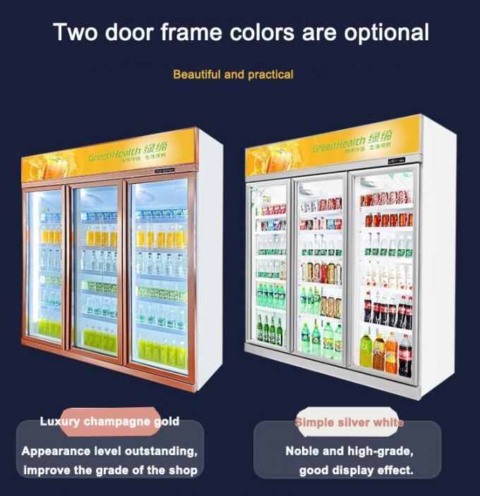 Supermarket Commercial Display Freezer With Glass Door Display Refrigerator
