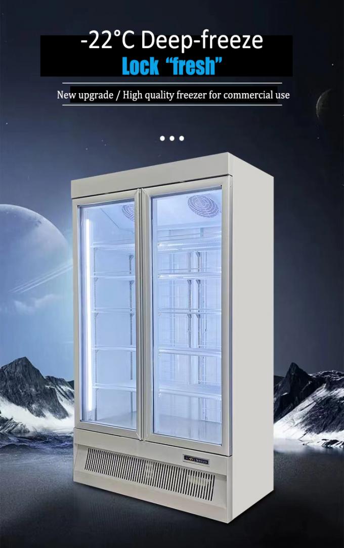 Rapid And Deep Freezing Built In Glass Door Freezer Adjustable Shelf ...