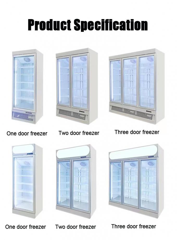 Rapid And Deep Freezing Built In Glass Door Freezer Adjustable Shelf ...