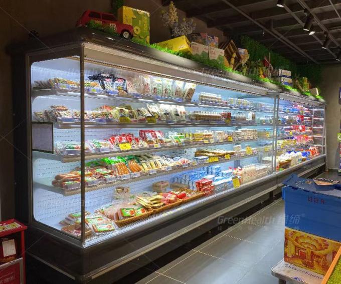 Commercial Refrigeration Air Ventilation Open Display Fridge For Retail ...