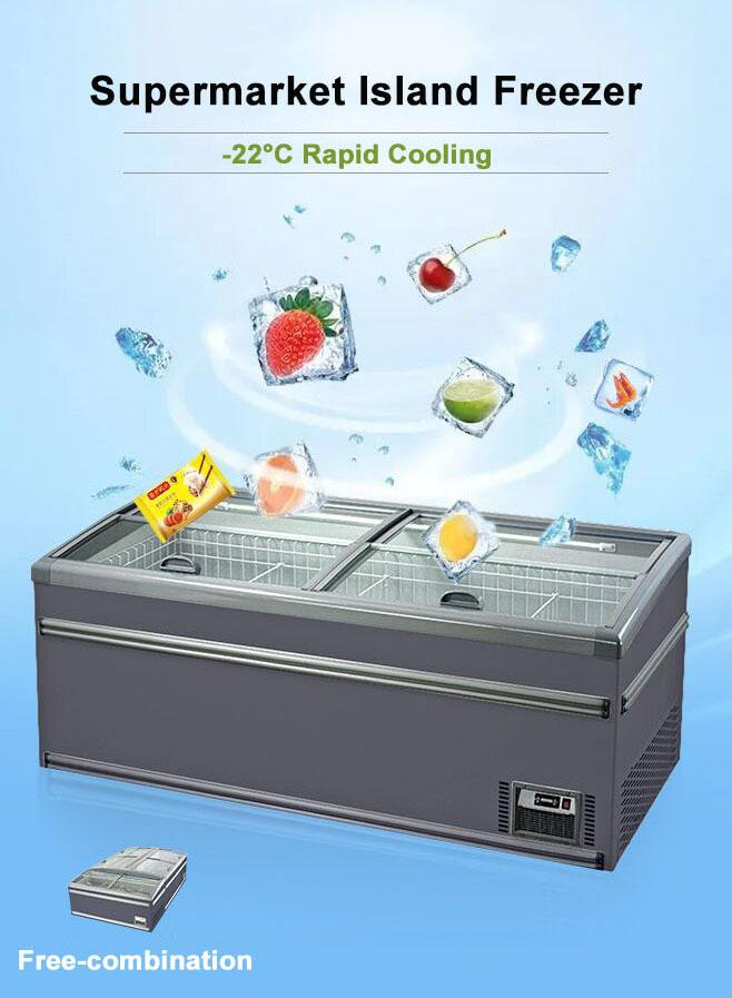 Product Presentation Supermarket Chest Deep Combination Open Top Island ...