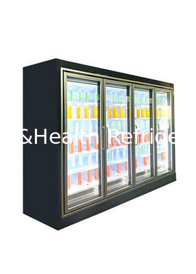 Transparent Glass Remote Closed Multideck Open Chiller Visi Cooler 4 ...