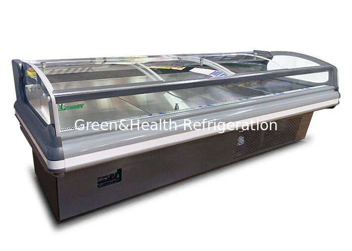 Custom Commercial Meat Freezer With Removable Glass Cover R404a