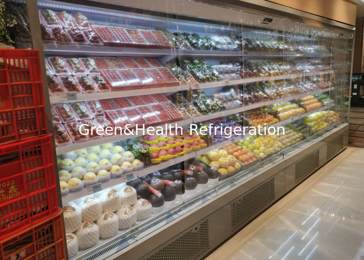 Commercial Showcase Vegetable Refrigerator Open Display Chiller For Fruit