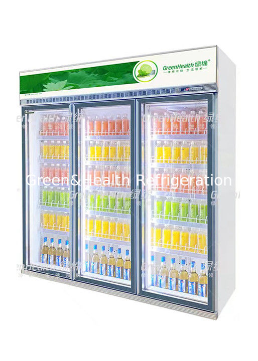 Commercial 2 / 3 Door Display Chiller With Inverter Compressor