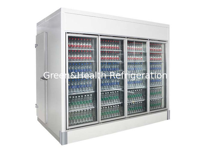 6500L Large Capacity Black Load Display Fridge Drinks / Vegetables Freezer