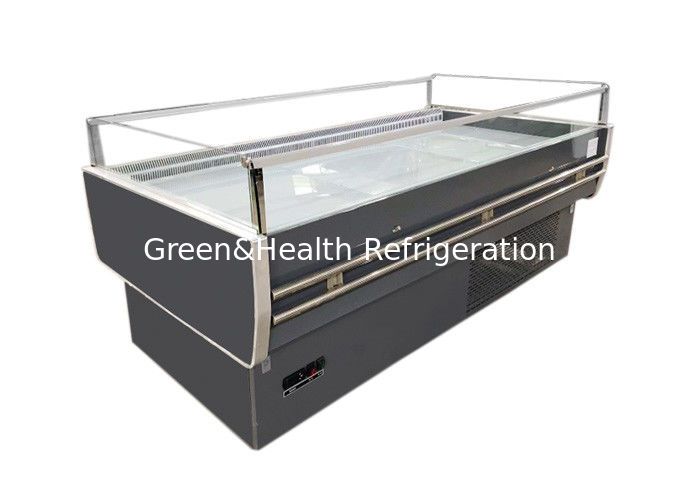 Commercial Horizontal Fruit / Vegetable Showcase Open Display Cooler ...