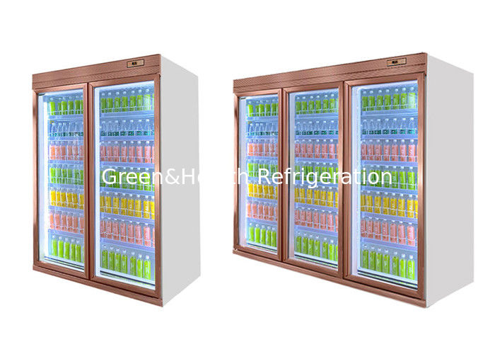 Commercial 2 / 3 / 4 / 5 Door Remote Showcase Cooler Beverage Fridge ...