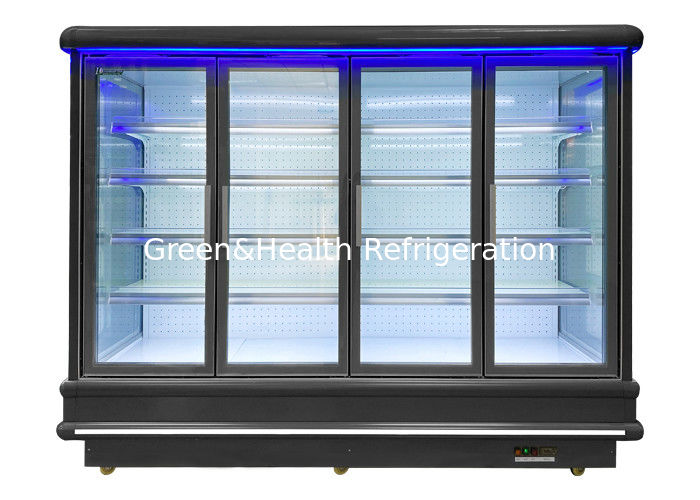Supermarket Multideck Chiller With Doors Drink Display Showcase Fridge