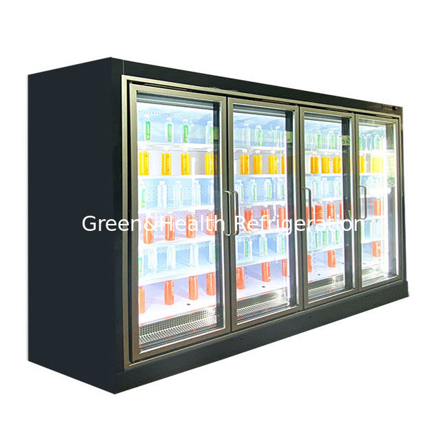 Custom N Door Supermarket Multideck Upright Chiller Bar Fridge Glass ...
