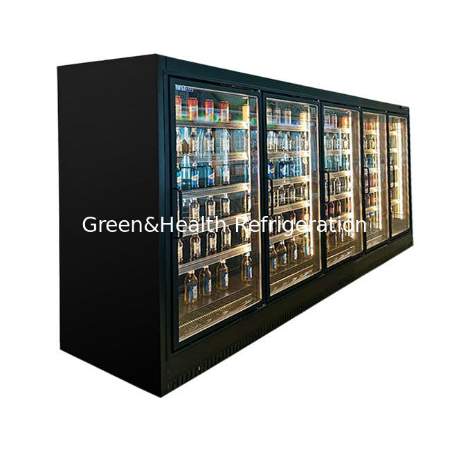 Custom N Door Supermarket Multideck Upright Chiller Bar Fridge Glass ...