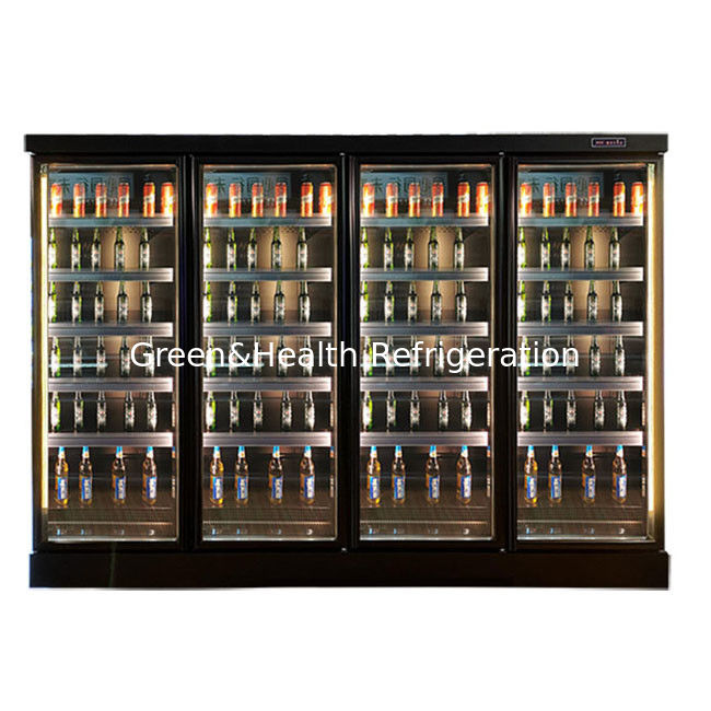 Custom N Door Supermarket Multideck Upright Chiller Bar Fridge Glass ...