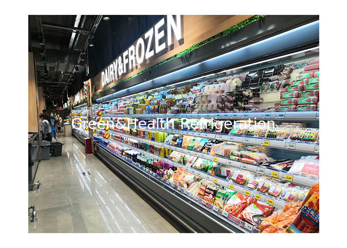 Commercial Angle Multideck open Chiller Factory Supermarket Open Front ...