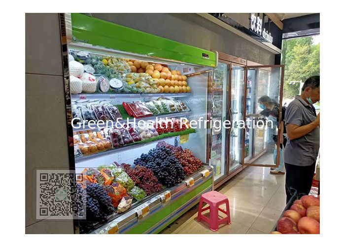 Commercial Angle Multideck open Chiller Factory Supermarket Open Front ...