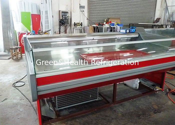 Green&Health Commercial Stainless Steel Meat Fish Display Freezer Counter