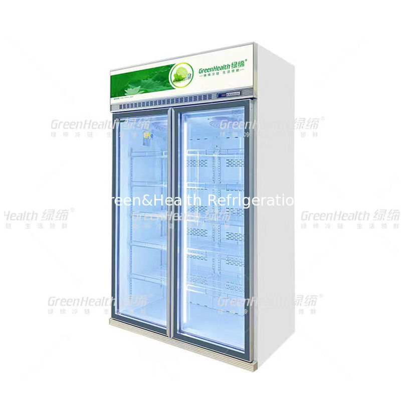 Glass Door Display Refrigerator Showcase with Digital Temperature ...