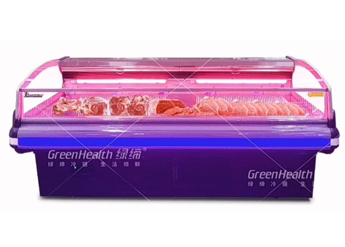 LED Light Open Display Cooler Butcher Equipment Deli Refrigerator For ...