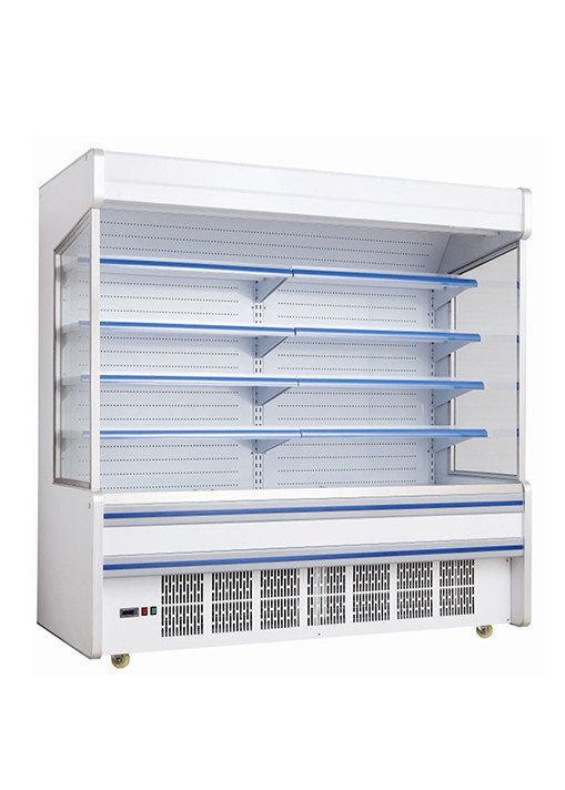 Open Display Cooler Upright Open Chiller For Beverage Fruits Vegetables