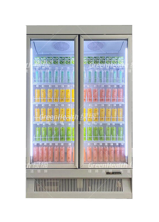 Supermarket Upright Display Visicooler Beverage Cold Drink Chiller With ...