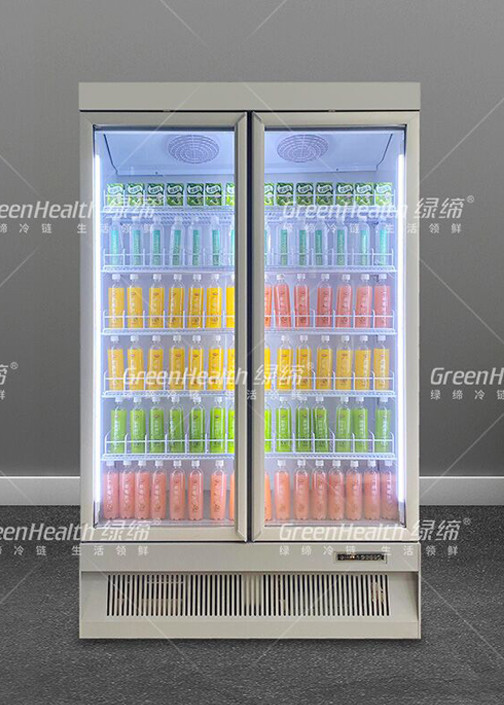 Big Capacity Matte White Soft Drink Display Chiller Low Consumption