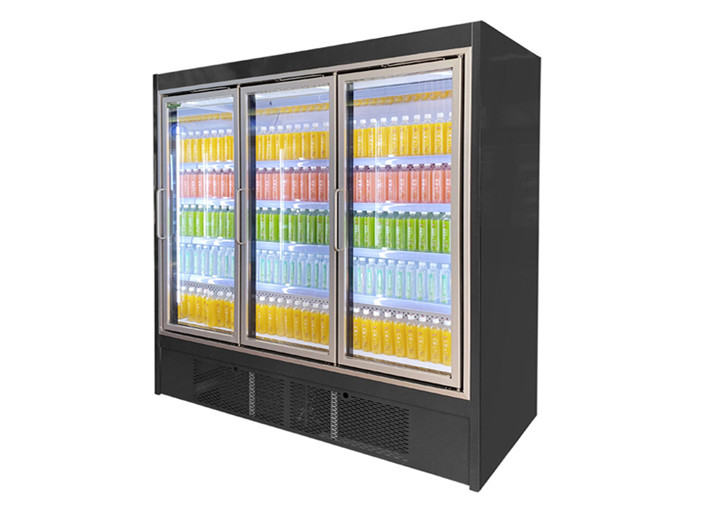 Store Retail Multideck Display Fridge With Doors Upright