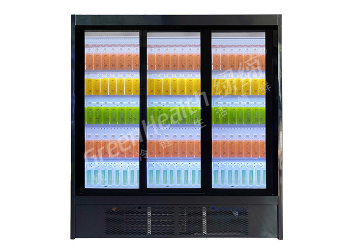 OEM Length Slimline Multideck Display Fridge With Sliding Door