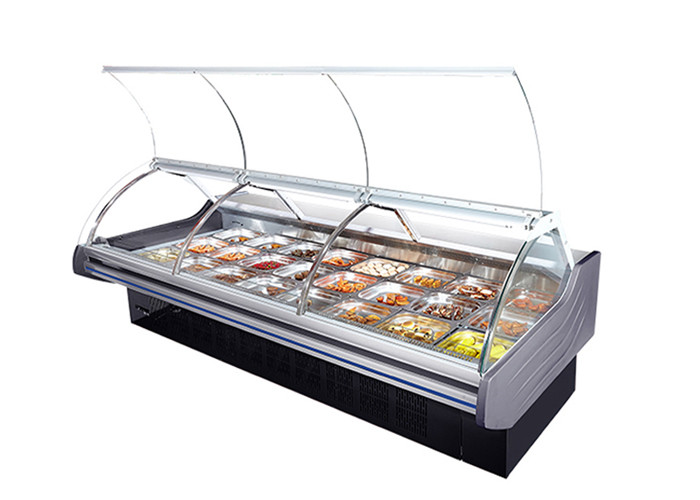 Commercial Deli Display Chiller Single Temperature Meat Showcase For ...