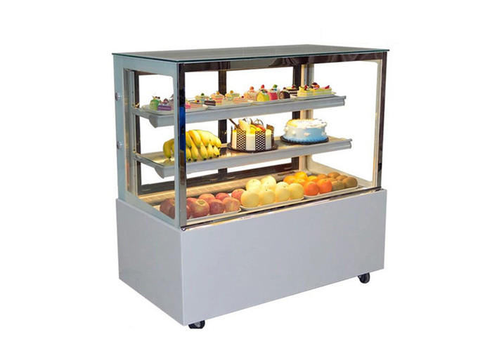 R134a Right Angle Cake Display Refrigerator With Heating Wire Cake ...